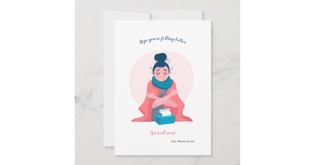 Get Well Female Greeting Card | Zazzle