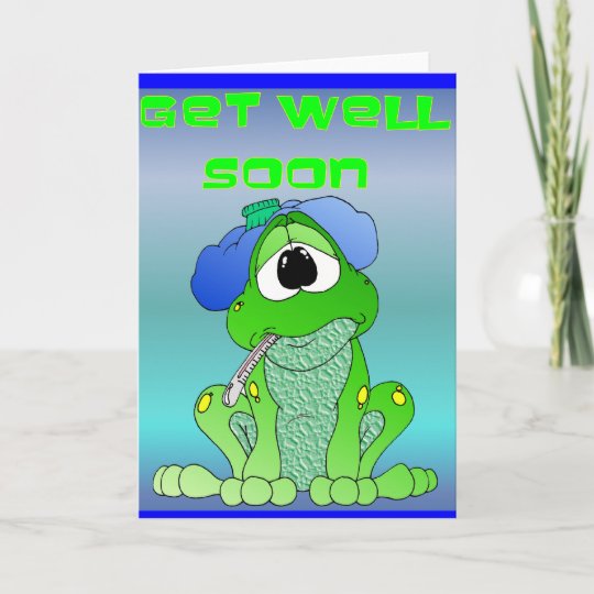 Get Well Frog Card | Zazzle.com