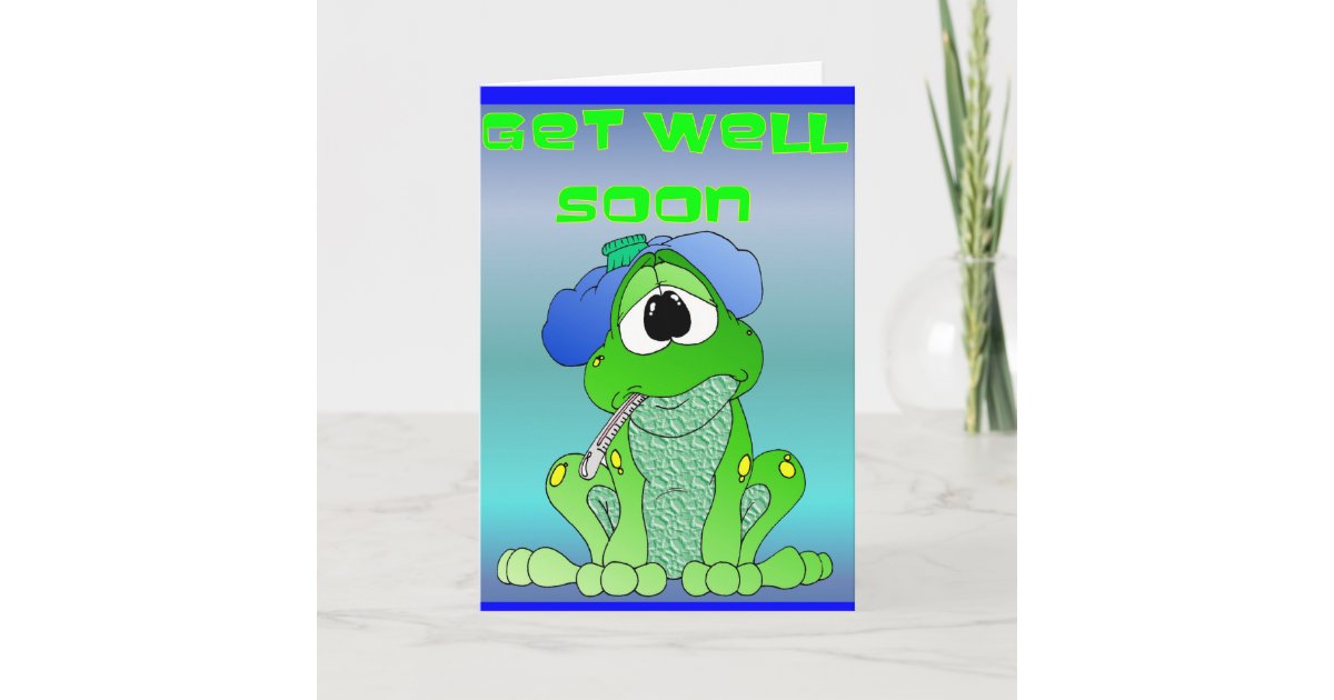 Get Well Frog Card | Zazzle.com