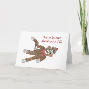 Get Well from a fall Card | Zazzle