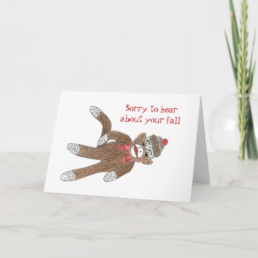 Get Well from a fall Card | Zazzle