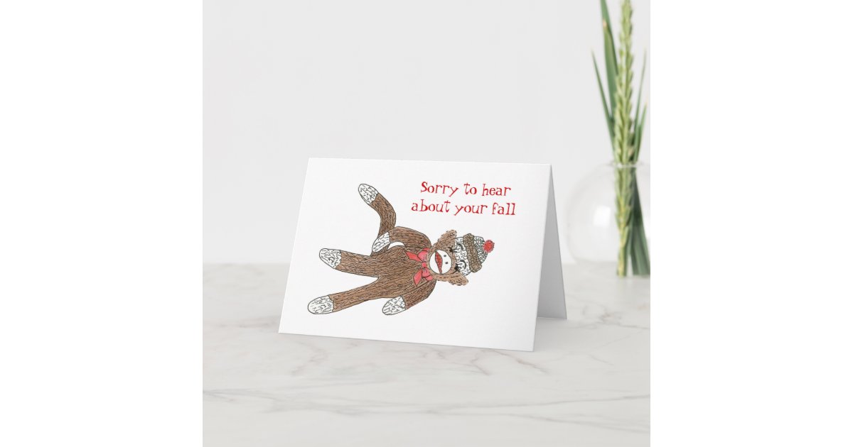 Get Well from a fall Card | Zazzle