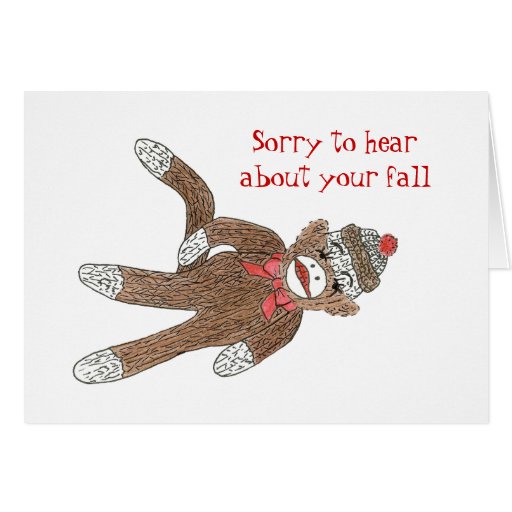 Get Well from a fall Card | Zazzle