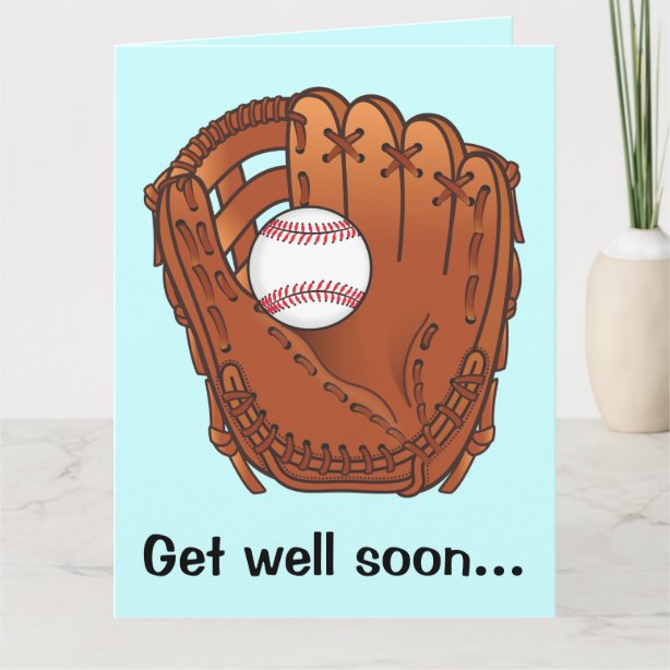 Baseball Get Well Cards - Well Wishes Cards | Zazzle