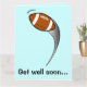 Get Well from Football Team Large Card | Zazzle