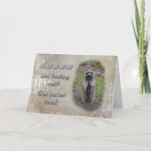 Get Well Greeting Card - Raccoon Feel Better Soon | Zazzle
