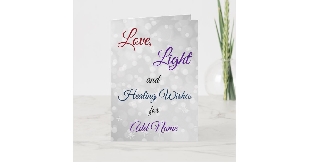 Get Well healing wishes greeting Card | Zazzle
