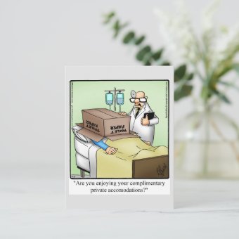 Get Well Humor Postcard | Zazzle