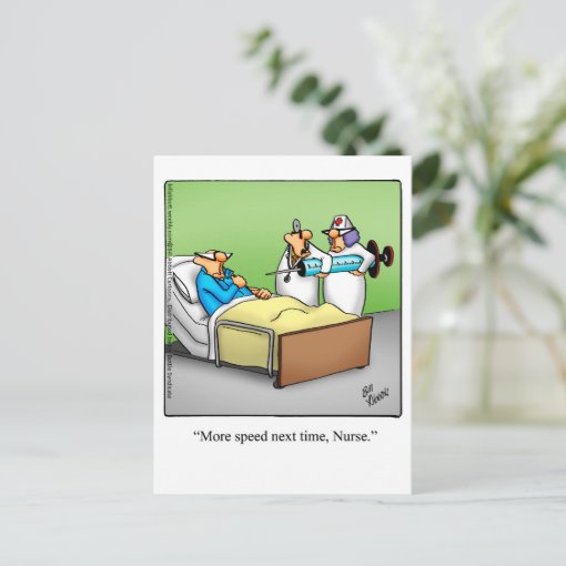 Get Well Humor Postcard | Zazzle