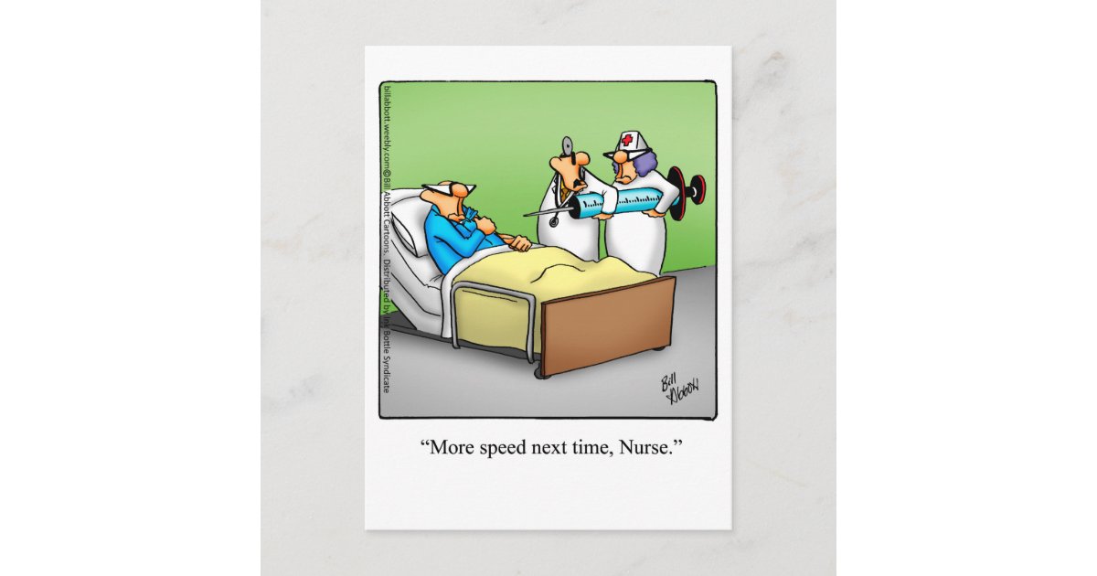 Get Well Humor Postcard | Zazzle