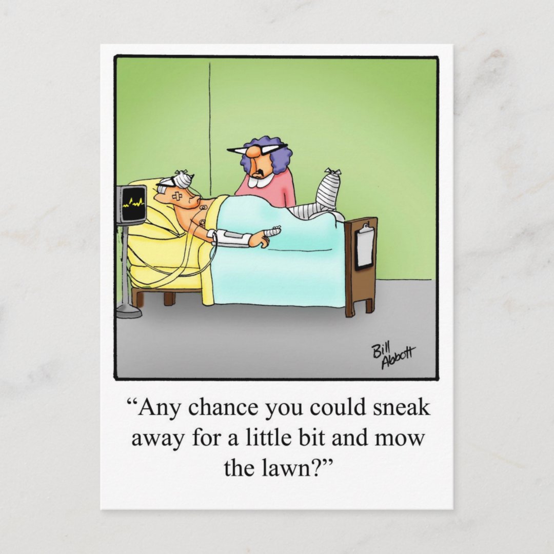 Get Well Humor Postcard "Spectickles" | Zazzle