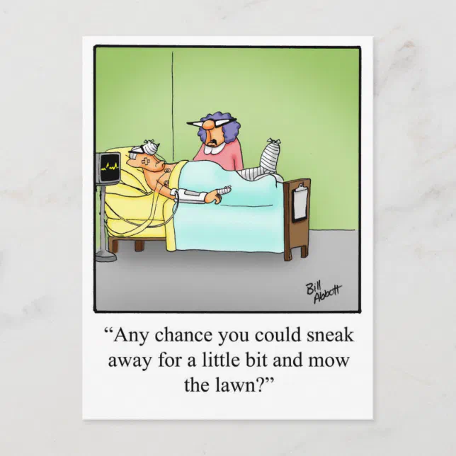 Get Well Humor Postcard "Spectickles" | Zazzle