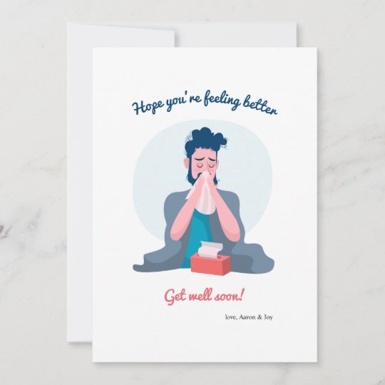 Get Well Male Greeting Card | Zazzle.com