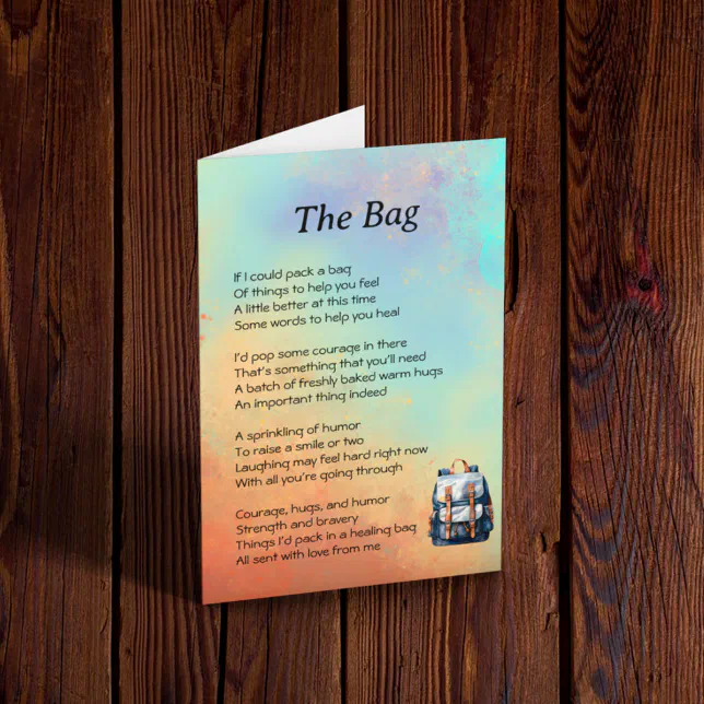 Get Well Poem Card | Zazzle