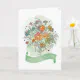 Get Well Sketchy Watercolor Floral Bouquet Card | Zazzle