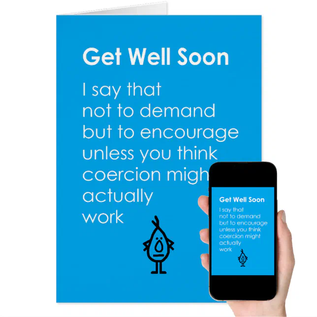 Get Well Soon - A Funny "Get Well Soon" Poem | Zazzle