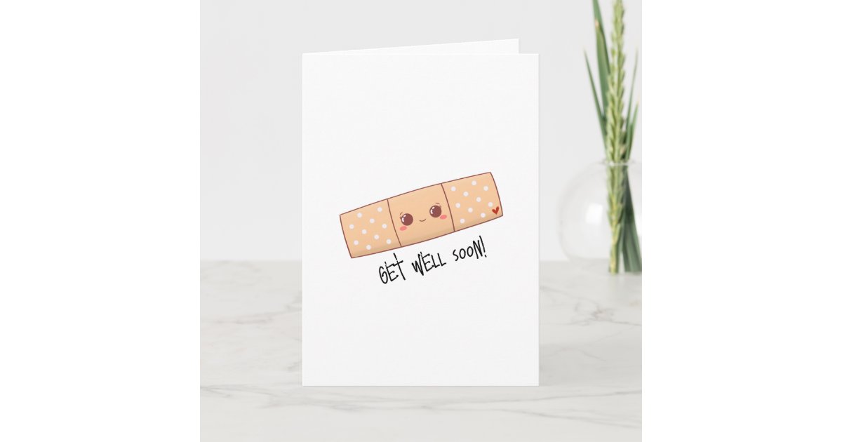 Get Well Soon 'Band-aid Card | Zazzle