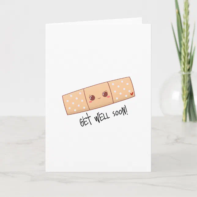 Get Well Soon 'Band-aid Card | Zazzle