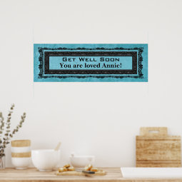 Get Well Soon Banner Poster | Zazzle