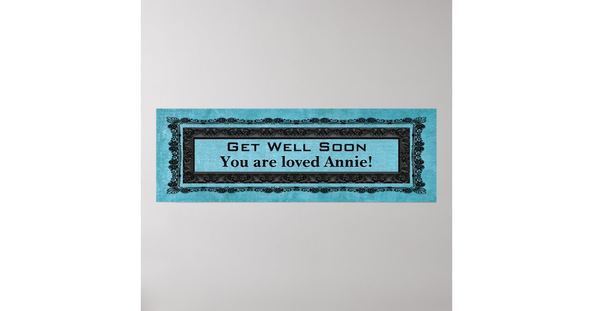 Get Well Soon Banner Poster | Zazzle