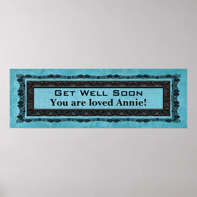 Get Well Soon Banner Poster | Zazzle