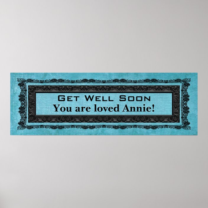 Get Well Soon Banner Poster | Zazzle.com