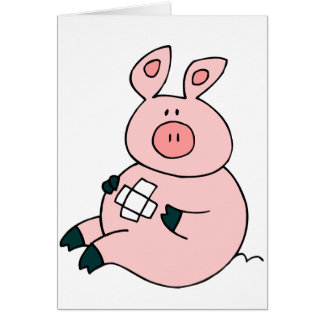 Get Well Pig Cards | Zazzle