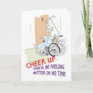 Funny Cartoon Get Well Cards - Well Wishes Cards | Zazzle