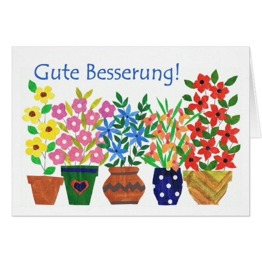 Get Well Soon Card German Greeting Zazzle Get Well Soon Card German Greeting Zazzle