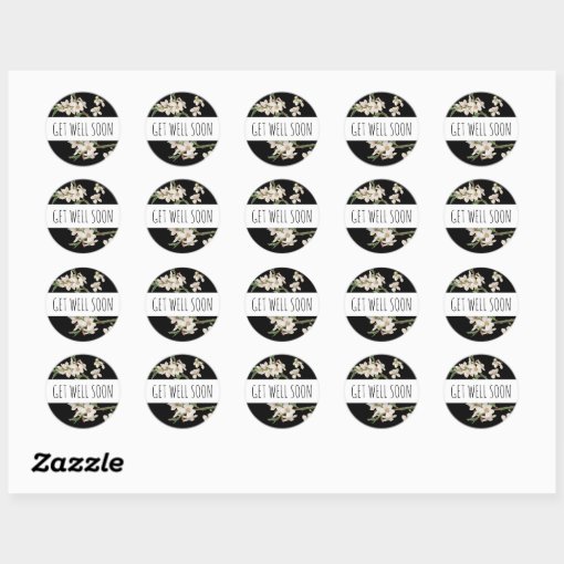 Get Well Soon Classic Round Sticker | Zazzle