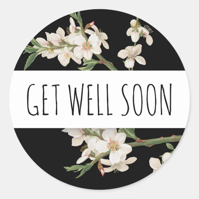Get Well Soon Classic Round Sticker | Zazzle