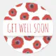 Get well soon classic round sticker | Zazzle