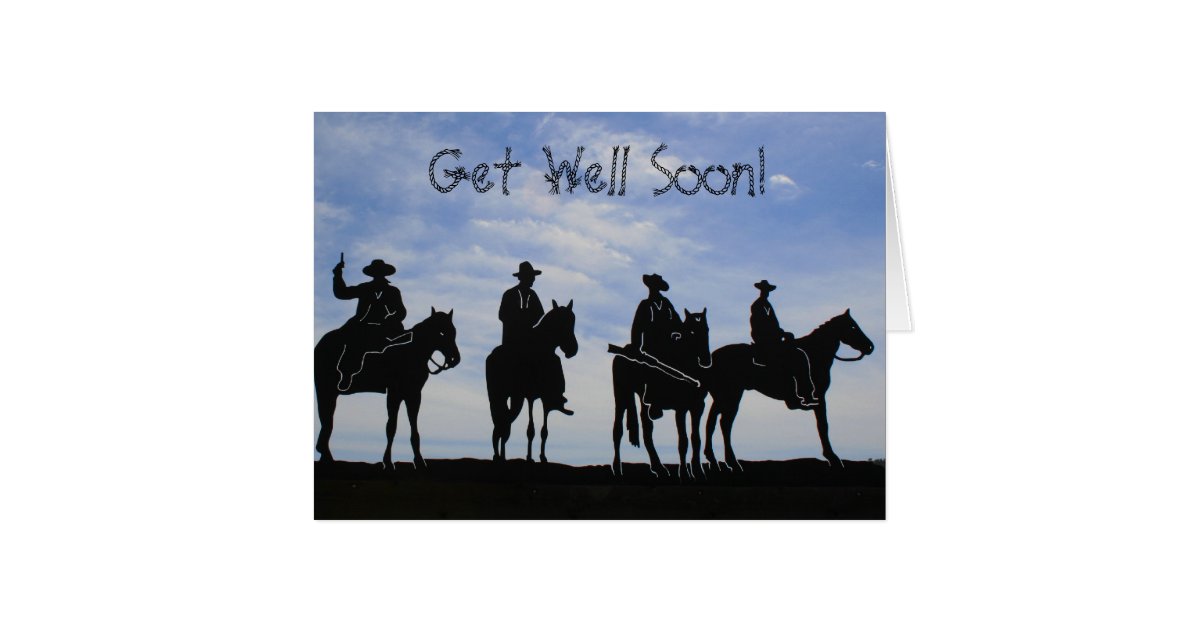 Get Well Soon Cowboys greeting card | Zazzle.com