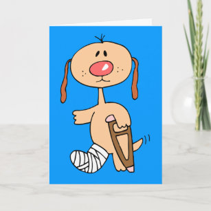 Broken Leg Get Well Cards - Well Wishes Cards | Zazzle