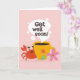 Get Well Soon Cute Cartoon Crab Greeting Card | Zazzle