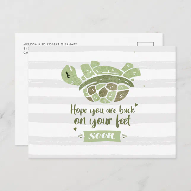 Get Well Soon Cute Fun Wishes Nursing Postcard | Zazzle
