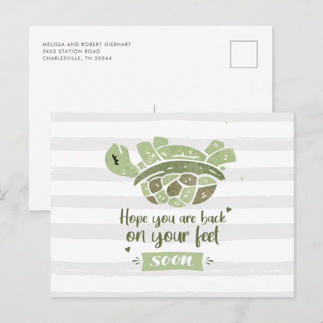 Get Well Soon Cute Fun Wishes Nursing Postcard | Zazzle