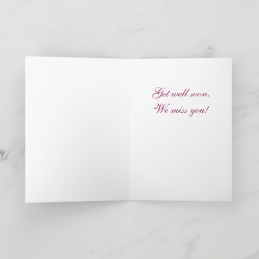 Get Well Soon for Dance Teacher Card | Zazzle