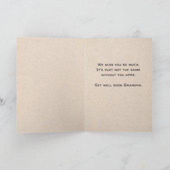 Get Well Soon for Grandfather Mouse Card | Zazzle