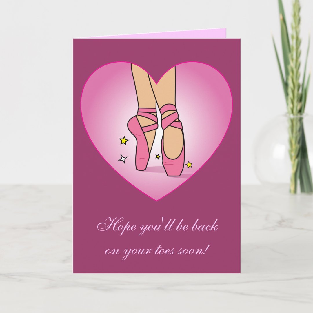 Get Well Soon from Dance Team or Dance Class Card | Zazzle