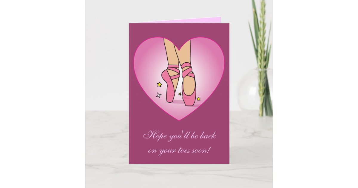 Get Well Soon from Dance Team or Dance Class Card | Zazzle