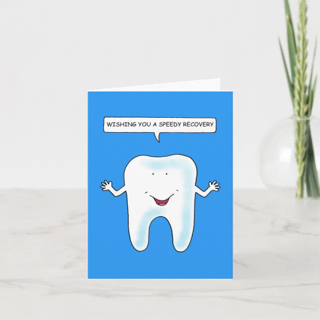 Get Well Soon from Dental Surgery Card | Zazzle