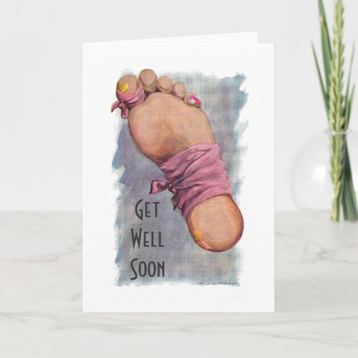 Get Well Soon from Surgery - Injury Card | Zazzle.com