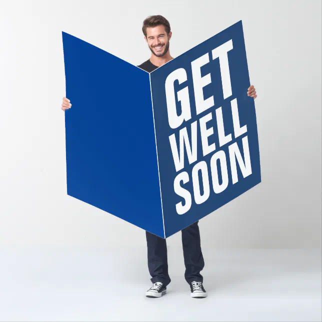 GET WELL SOON GIANT BIGGEST BIG GREETING CARDS | Zazzle