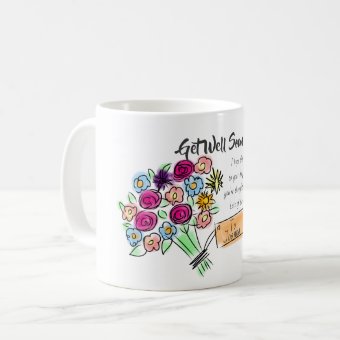 Get Well Soon Gift - Personalized Wellness Message Coffee Mug | Zazzle