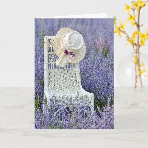 Get Well Soon Hat on Chair Card | Zazzle