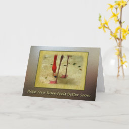 Get Well Soon Knee Surgery Card | Zazzle