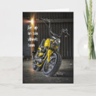 Motorcycle Birthday Card rider on road | Zazzle.com