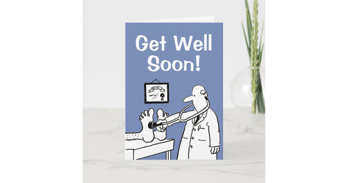 Get Well Soon - Personalize Inside Message Card | Zazzle