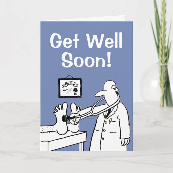 Get Well Soon - Personalize Inside Message Card | Zazzle.com